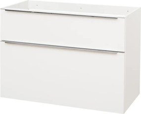 Mereo Mereo, Mailo, koupelnová skříňka 101 cm, bílá, dub, antracit, CN512S