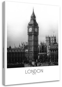 Obraz na plátně Londýnský Big Ben - 40x60 cm