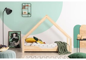Adeko Dětská postel domeček Loca B Velikost postele: 140x100 cm Barva: dekor přírodní dřevo přírodní