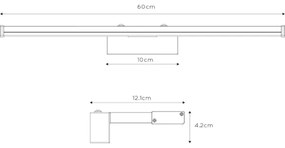 Lucide 79297/12/12 - LED Koupelnové osvětlení zrcadla ONNO LED/11W/230V IP44
