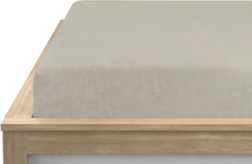 Froté prostěradlo EXCLUSIVE šedohnědé 90 x 200 cm