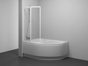 Ravak VSK2 Rosa 160 L 76L90100Z1 vanová zástěna transparent