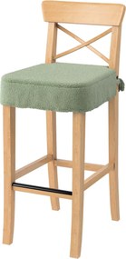 Sedák na židli IKEA Ingolf - barová barva zelená látka pletený vzor