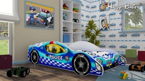Dětská postel auto - Zenith - policie