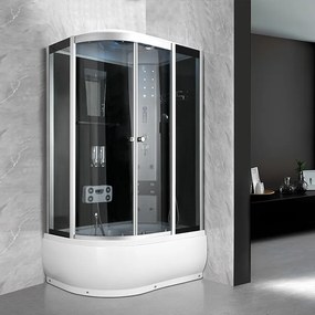 Terra Hydromasážní box WSH7106RS, 120x80 pravý se saunou