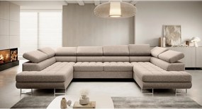Eka Rohová sedačka BORNEO do U, 335 cm Látka Monolith, Látka Primo: Smaragdově zelená (Monolith 37)