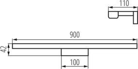 Nástěnné LED svítidlo Kanlux ASTEN LED IP44 15W-NW neutrální bílá 26682