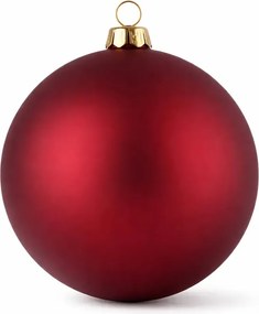 Velká vánoční koule 20 cm, vínová, matná, UV