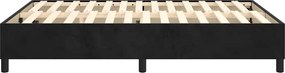 Rám postele s boxspringem černý 140 x 190 cm samet 3121116
