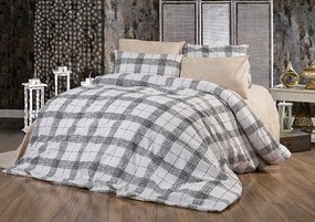 Bavlněné povlečení DELUXE 140x200 Gray check