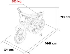 Elektrická motorka HONDA CFR450R černá