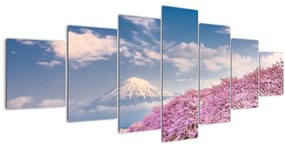 Obraz - Japonská jarní krajina (210x100 cm)