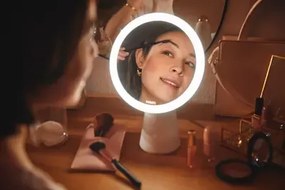 Philips Mirror 4,5W bílá / Stolní LED svítidlo se zrcadlem / 80lm / 30