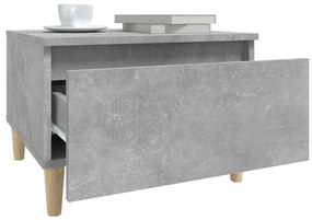 Odkládací stolek betonově šedý 50 x 46 x 35 cm kompozitní dřevo - Default Title
