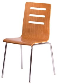 Office Pro Dřevěná židle TINA Barva nohou: Chrom, Barva dřeva12: Třešeň