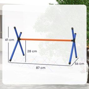 Agility set pro psy, 4dílné agility vybavení s překážkami, taška na přenášení Výškově nastavitelný tréninkový set pro malé psy