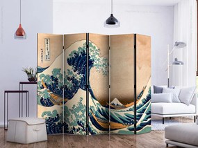 Pokojová zástěna Hokusai: Velká vlna v Kanagawě (reprodukce) II