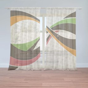 Sablio Záclony Retro abstrakce: 2ks 150x250cm