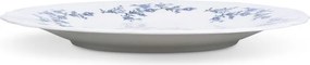 Bílý/modrý servírovací porcelánový talíř ø 32 cm Retro – BonBistro