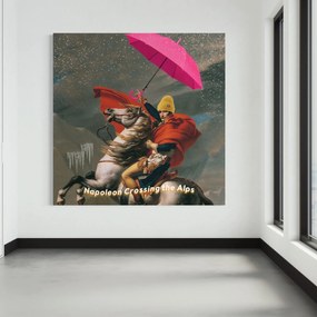 Gario Obraz na plátně Napoleon na koni s deštníkem - Bekir Ceylan Rozměry: 30 x 30 cm