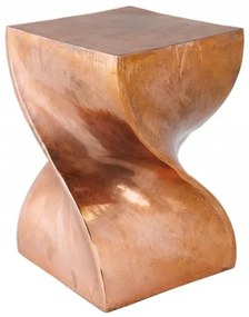 Měděný odkládací stolek Twist 45 cm