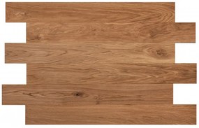 DUB RIVER, 120 x 1000 mm (0,12 m²), silně kartáčovaný povrch, UV tvrzený olej - 2D dřevěný obklad