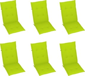 vidaXL Zahradní polohovací židle 6 ks s poduškami masivní akácie [3065328] Barva: Béžová