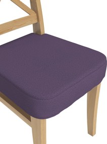 Sedák na židli IKEA Ingolf barva fialová látka pletený vzor