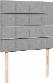 Box spring postel s matrací světle šedá 120 x 200 cm textil 3292023