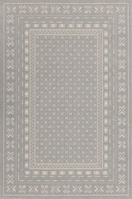 Koberec Agnella Noble Blockprint šedý