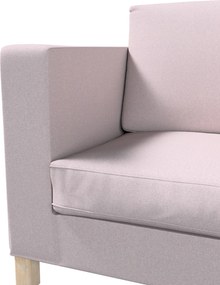 Potah na pohovku IKEA  Karlanda rozkládací, krátký barva růžová látka pletený vzor