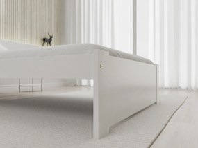 Postel IKAROS 90 x 200 cm, bílá Matrace: Matrace Coco Maxi 20 cm, Rošt: Bez roštu