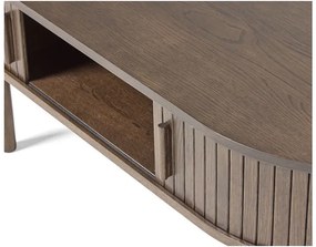 Designový konferenční stolek Palomino 120 cm tmavě hnědý dub