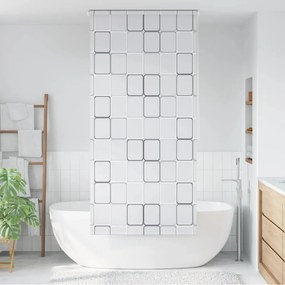 Sprchová roleta 100 x 240 cm čtvercový vzor 142848