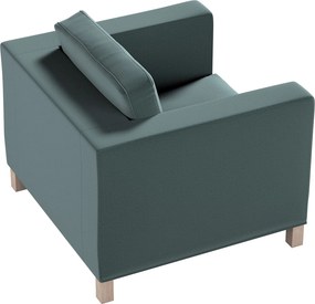 Potah na křesko IKEA Karlanda, krátký barva zelená látka sametová