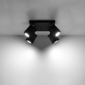 Sollux Lighting Stropní svítidlo MERIDA 4 černé