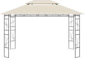 Altán 4 x 3 x 2,7 m krémový 160 g/m² 313915