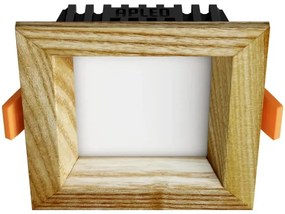 APLED - LED Podhledové SQUARE WOODLINE LED/3W/230V 3000K 9x9 cm jasan masiv