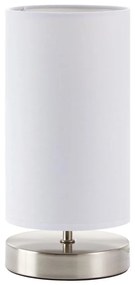 Brilliant - Stolní lampa CLARIE 1xE14/40W/230V matný chrom/bílá 13247/05