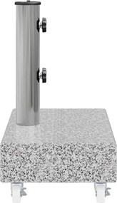 Stojan na slunečník světle šedý 45 x 25 x 8,3 cm žula 313666