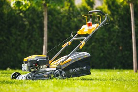 POWERMAT Benzínová sekačka PM-KSS-5S, s pohonem 5 koní, 40 l, 5v1 PM0976