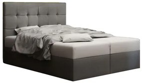 Manželská postel Boxspring 180 cm Duel 2 Comfort (šedá) (s matrací a úložným prostorem). 1055850