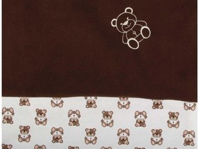 Kaarsgaren Zateplená deka 70x100 cm Moka medvěd