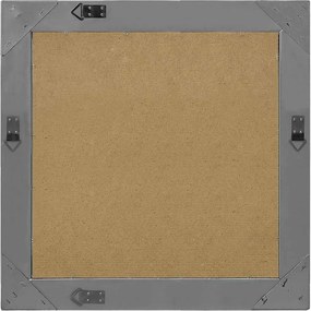 Nástěnné zrcadlo barokní styl 60 x 60 cm černé 320335