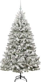 Umělý vánoční stromeček 180 cm 300 LED Teplá bílá PVC a ocel 3395751