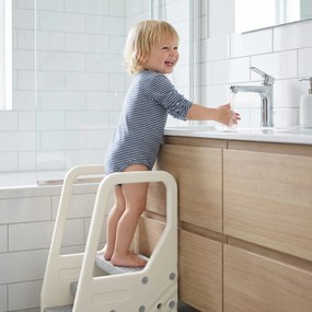 AIYAPLAY stolička se 3 stupínky, výškově nastavitelná dětská koupelnová stolička, WC stolička s protiskluzem, koupelnová stolička pro děti od 2 do 5 …