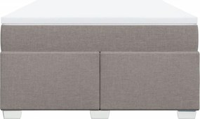 Box spring postel s matrací taupe 140x190 cm textil 3285134