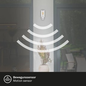 BRILO 3628-016X VÝPRODEJ VZORKU - Venkovní svítidlo, senzor, bílé, 1x E27 - BRILO