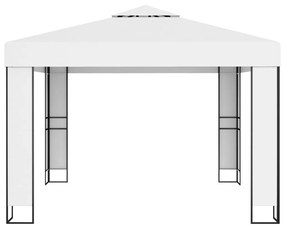 vidaXL Altán s dvojitou střechou 3 x 3 m bílý
