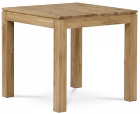 Jídelní stůl 80x80 x75 masiv dub, povrchová úprava olejem DS-F080 DUB